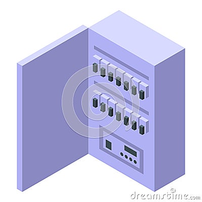 Electric Distribution Board With Circuit Breakers And Switches Showing ...