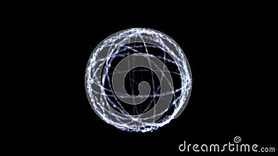 Electric Fire Ball with Rotational Motion ,abstract Dynamic Ring ...