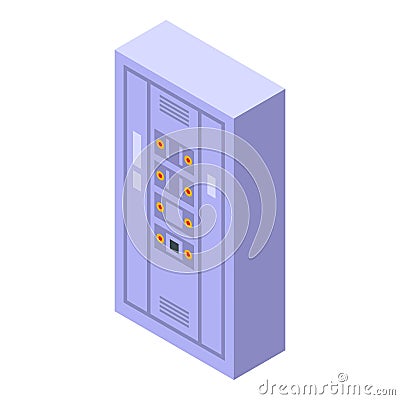 Electrical Cabinet Showing Fuses And Switches Cartoon Vector ...