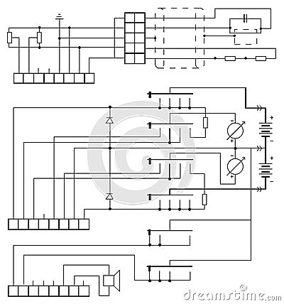 Electrical Circuit Vector Royalty Free Stock Photo - Image: 17731615