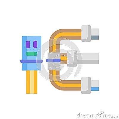 Electrical Conduit Design For Safe Installations Vector Illustration ...