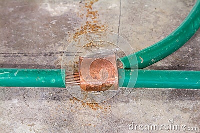 Electrical Grounding Connection Stock Photo - Image: 72989798