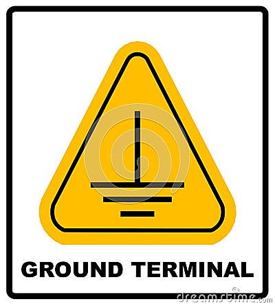 Electrical Grounding Sign. Vector Illustration | CartoonDealer.com ...