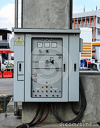 Electrical Main Distribution Unit Or Electrical Buttons Switches With ...