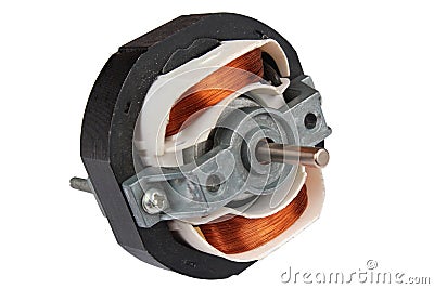 Electrical Motor Internals, Isolated On White Stock Photography ...