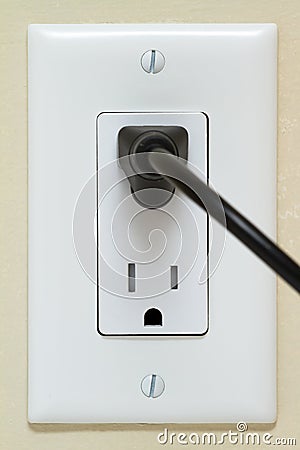 Electrical Outlet With Cable Royalty Free Stock Photos - Image: 27323648