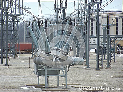 Electrical Substation Breaker Royalty Free Stock Image - Image: 685846
