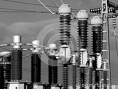 Electrical Substation Insulators Stock Image | CartoonDealer.com #8641171