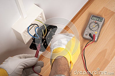 Electrician At Work Royalty Free Stock Photography - Image: 16465197