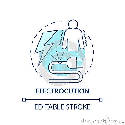 Electrocution Concept Icon Vector Illustration | CartoonDealer.com ...