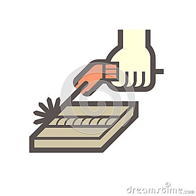 Electrode Welding Icon Cartoon Vector | CartoonDealer.com #196245119
