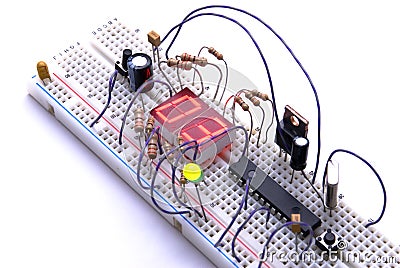 Electronic Breadboard Stock Photos - Image: 13601793