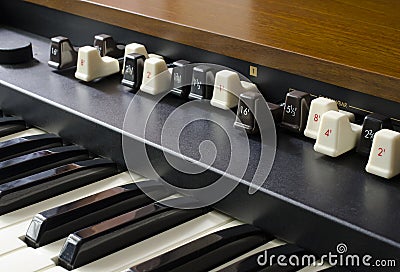 Electronic Drawbar Organ Royalty-Free Stock Photography | CartoonDealer ...