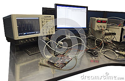 Electronic Engineer Workbench Stock Photography | CartoonDealer.com ...