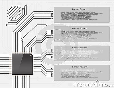 Electronics Circuit Board Infographics Cartoon Vector | CartoonDealer ...