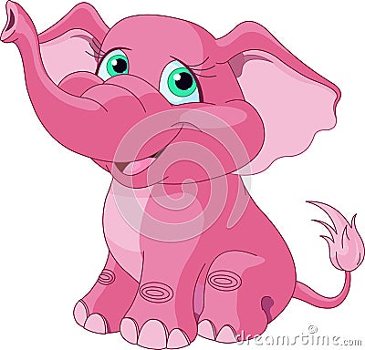 Elefante Cor-de-rosa Imagens de Stock - Imagem: 26246514