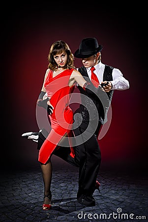 Elegance Tango Dancers Royalty Free Stock Photos - Image: 17268958