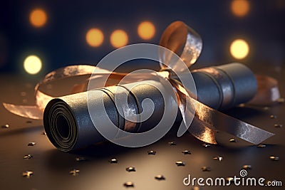 Elegant High School Graduation Scroll: Unfolding Achievements And ...