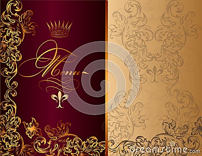 Elegant Menu Design In Royal Style Stock Photos - Image: 32100353