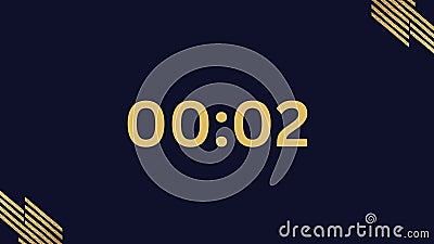 Elegant Navy Gold Event Countdown Timer Stock Video - Video of year ...