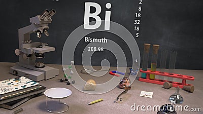 Element 83 Bi Bismuth of the Periodic Table Infographic Stock Video ...