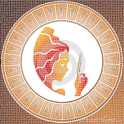 Element Earth: Virgo Stock Image - Image: 7863221