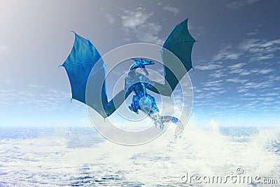 Elemental Water Dragon Stock Photo - Image: 10046540