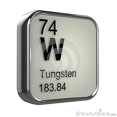 Elemento Del Tungsteno 3d Stock de ilustración - Imagen: 39136912