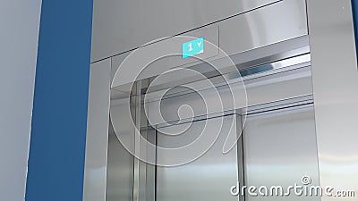 Elevator Goes Down. Lift Numbers Stock Footage - Video of touch, modern ...