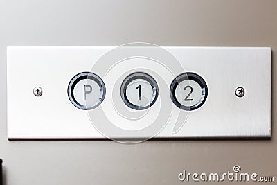 Elevator Numbers Letter Floors Parking Level 1 2 Indicator Buttons ...