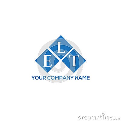ELT Letter Logo Design On WHITE Background. ELT Creative Initials ...