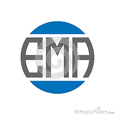 EMA Letter Logo Design On White Background. EMA Creative Initials ...