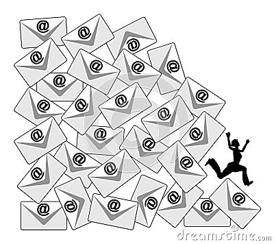 Daily Email Load Stock Illustration - Image: 47628681