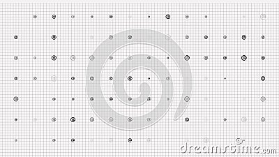 Email Sign, Symbol Animation Loop. Seamless Pattern Background. Small ...