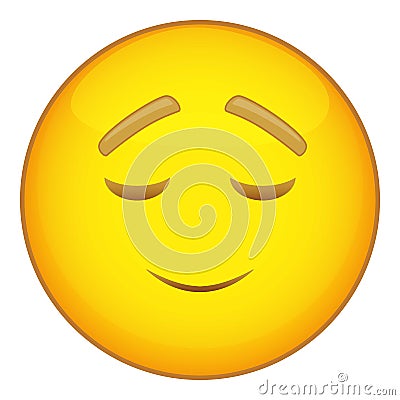 Embarrassing Emoticon Icon, Cartoon Style Vector Illustration ...