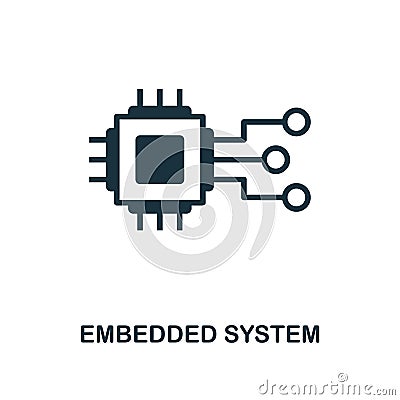Embedded System Icon. Monochrome Style Design From Industry 4.0 Icon ...