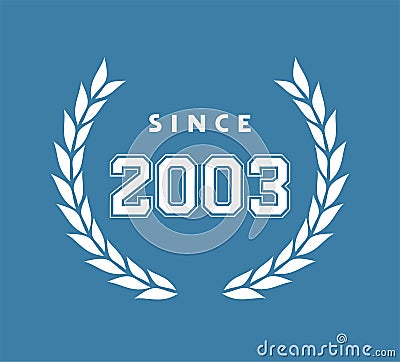 Since 2003 Emblem Cartoon Vector | CartoonDealer.com #270100675