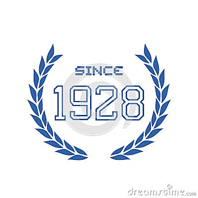 Since 1928 Emblem Vector Illustration | CartoonDealer.com #284096512