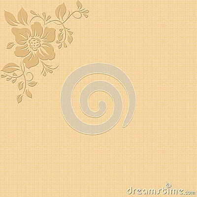 Embossed Paper With Flower. Royalty-Free Stock Image | CartoonDealer ...