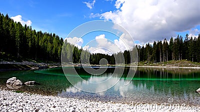 The Emerald Green Lake that Enchants the Alps Stock Video - Video of ...