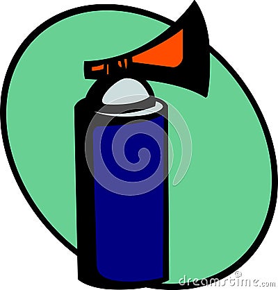 Emergency Air Horn Signal Or Alarm. Vector | CartoonDealer.com #1039242