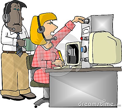 Emergency Dispatchers Royalty-Free Illustration | CartoonDealer.com #29901