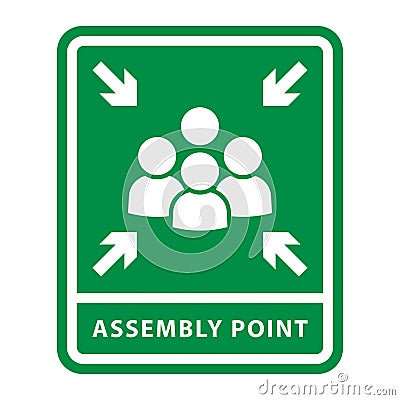 Emergency Evacuation Assembly Point Sign. Emergency Evacuation Assembly ...