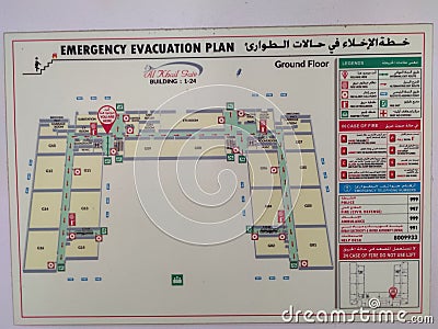 Emergency Evacuation Plan And Procedures Editorial Image ...