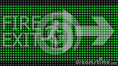 Emergency Exit Symbol, Exit, and Fire Escape Looped Animation ...