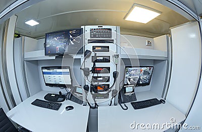 Emergency Operator Workplace, Control Panel, Thermal Imaging Monitors ...