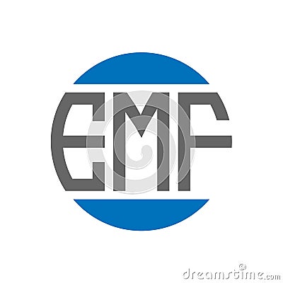EMF Letter Logo Design On White Background. EMF Creative Initials ...
