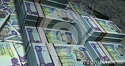 Emirates Dirham Dubai Banknote Packs - Flying Over AED Money Stack ...