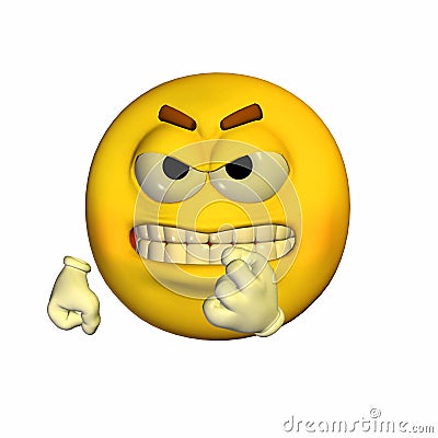 Emoticon - Menacing Stock Photo - Image: 8727300