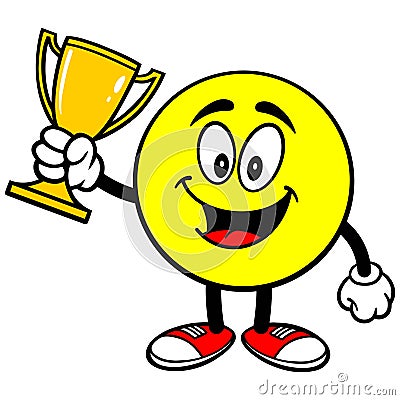 Emoticon With Trophy Stock Vector - Image: 53889508